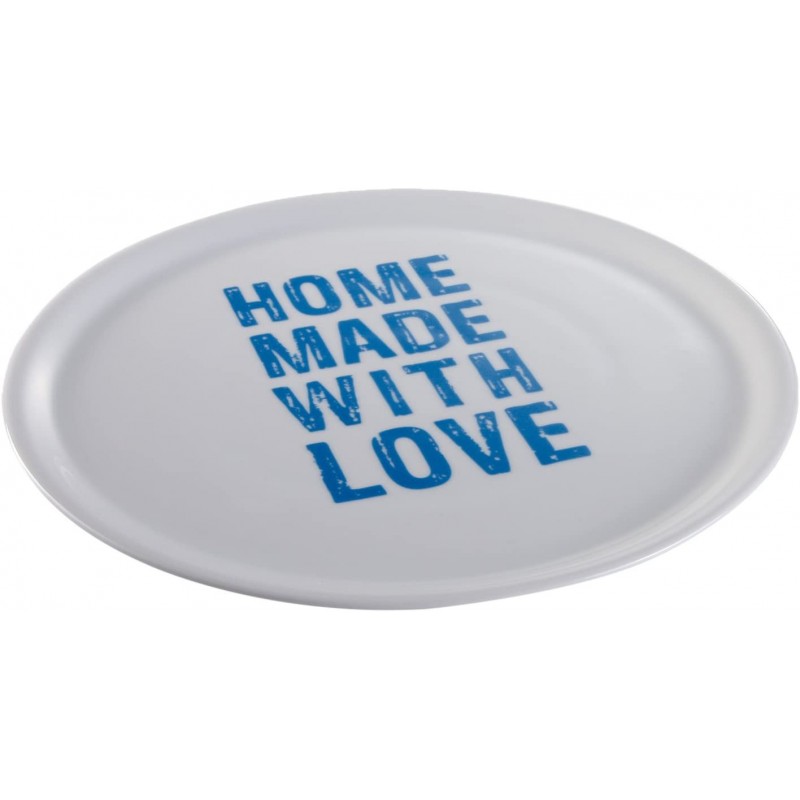 ASSIETTE À PIZZA EN PORCELAINE - HOME MADE WITH LOVE